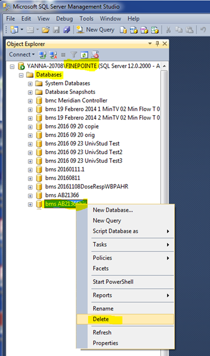 FinePointe Archived Study Restore Job Failed – Data Sciences International